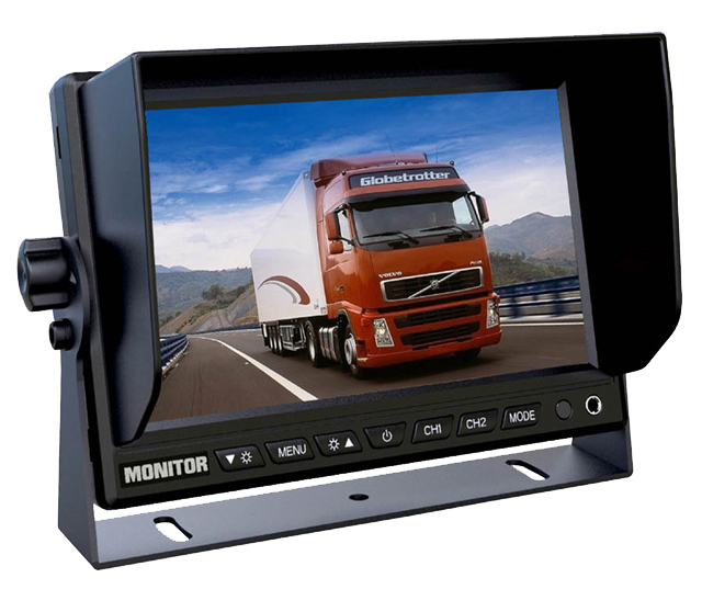 Profi LCD Monitor 7 " AHD se 3x4 PIN vstupy - digitální | Autodoplňky Eufab